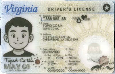 Virginia - Premium Scannable ID | Fast & Secure Delivery | TopID