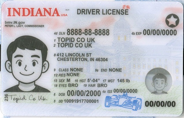 Indiana - Premium Scannable ID | Fast & Secure Delivery | TopID