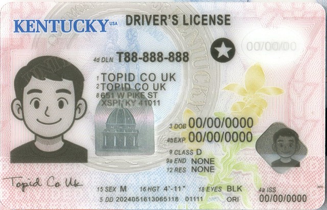 Kentucky - Premium Scannable ID | Fast & Secure Delivery | TopID